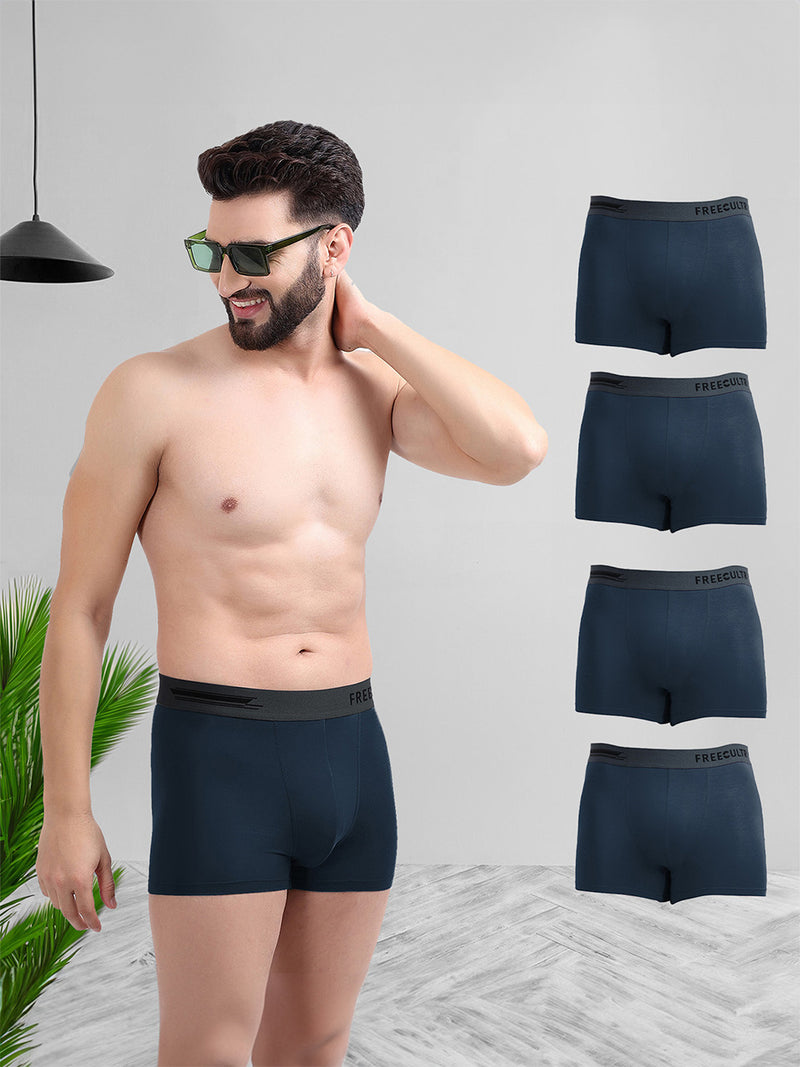 All Same Colors Men's Anti-Bacterial Micro Modal Trunk (Pack of 5)