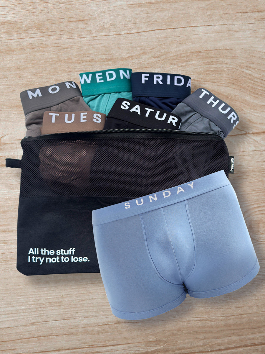 Everyday Expression | Men's Micro-Modal Trunks | Pack Of 7
